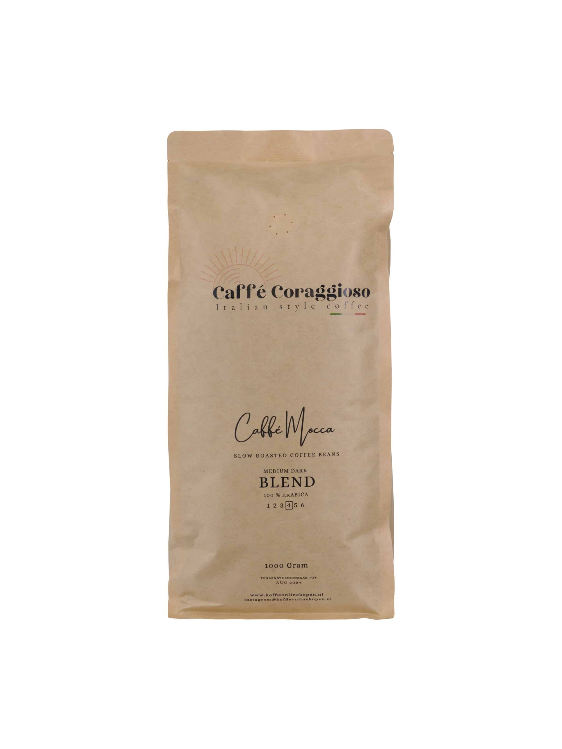 Caffe Coraggioso Caffe Mocca koffiebonen 1 kg - Caffè Coraggioso